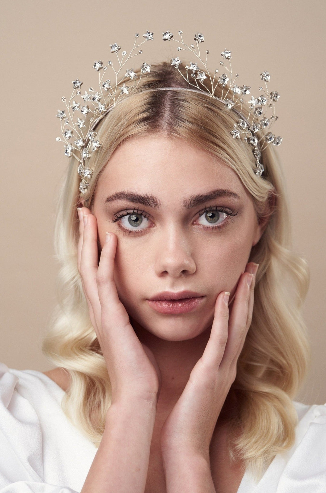 Starlet Celestial Star Crown For a Modern Chic Wedding – Debbie Carlisle